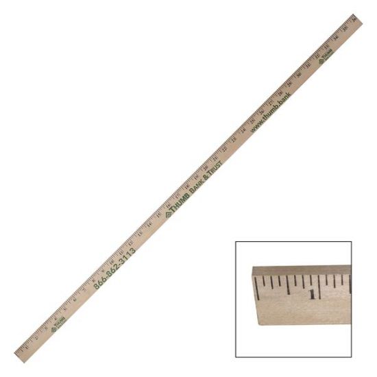 1/4 Inch Thick Natural Yardstick 110060