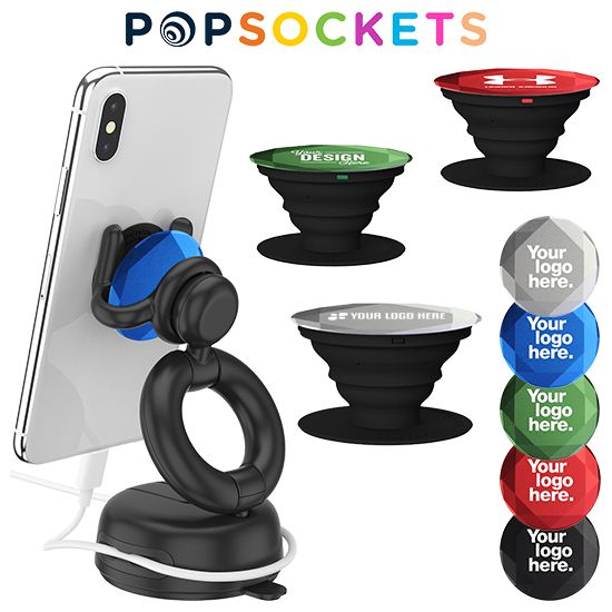 Personalized PopSocket PopPack PopMount 2 Diamond with Logo 109802