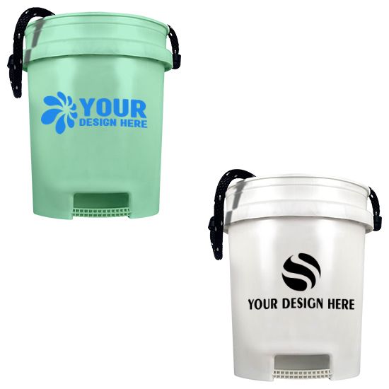 Customized 5 Gallon Plastic Bucket by Logotech 802207