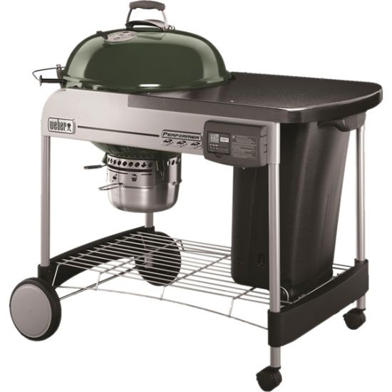 Weber Performer Deluxe 22 Inch Charcoal Grill - Green 126684