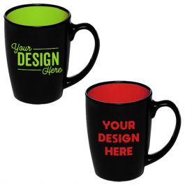 Promotional 12 Oz. Java Two Tone Coffee Mugs by Logotech 113081