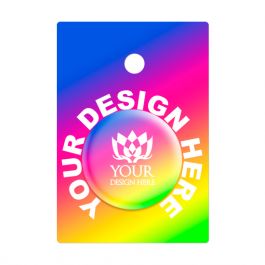 12 To 12.9 Sq. In Custom Button Pin Backer Card 132748