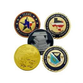 Bulk 1.5 in 1 Side Color Challenge Coins by Logotech 143409