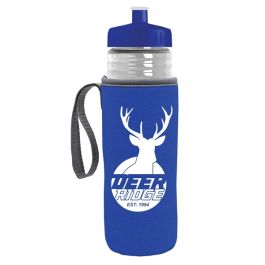 Personalized 24 Oz. Sports Bottle & Caddy - Push-Pull Lid by Logotech ...