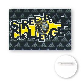 2 Inch X 3 Inch Rectangle Poly Button 132462