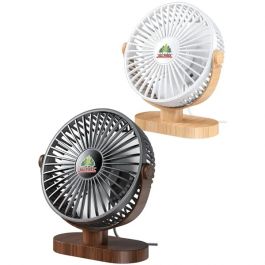 Customizable 360 Degree Adjustable USB Desk Fan from Logotech 147500