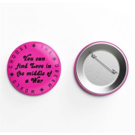 3 Inch Round Button Full Color W/Safety Pin 132366