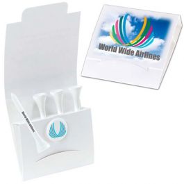 Custom 4-1 Golf Tee Packet - 3-1/4 in Tee by Logotech 122432