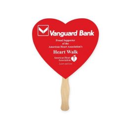 8 Inch Heart Shape Hand Fan 132819