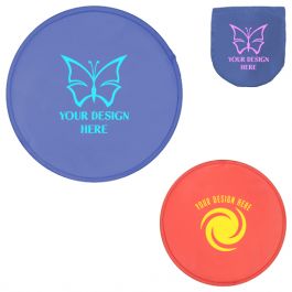 Customized 9.75 in Pop-up Flying Disc W/Pouch by Logotech 133515