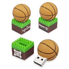 Basketball Shaped Flash Drive for Promotions with Logo FDRB388