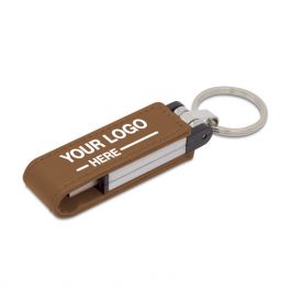 Capless Leather USB Drive Customized with Your Logo FDLE405