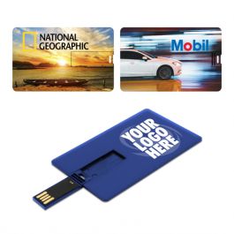 Branded Credit Card Shaped USB from Logotech FDPL162
