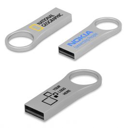 Custom Metal Ring Flash Drive from Logotech FDMT514