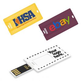 Customizable Mini Credit Card Shaped USB Flash Drive from Logotech FDPL303
