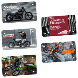 Custom PolyCard Motorcycle License Plates 800110