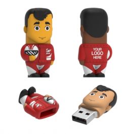 Promotional Racecar Driver USB Flash Drive Male 3.0 Model | by Logotech ...