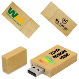 Recycled Paper Eco USB Flash Drive from Logotech FDAP442