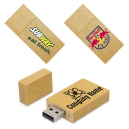 Bulk Recycled Paper USB Flash Drive By Logotech FDPA442