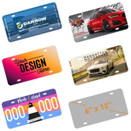 Custom Screen Printed Polyethylene License Plate 800115