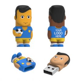 Customizable Soccer Player USB Flash Drive Male | by Logotech FDPP092