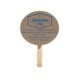 Bubble Shape Recycled Hand Fan Sandwich Style 132994