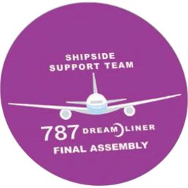 Personalized Circle Sticker 6 in Dia. Screen by Logotech 158584