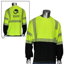 Class 3 Long Sleeve Black Bottom Front T-Shirt 131764