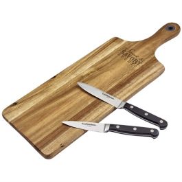 Craftkitchen Rectangle Board & Knives Gift Set 131895