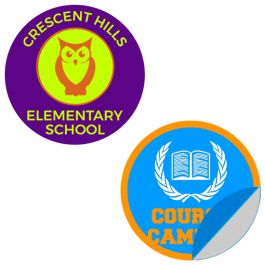 Custom Custom Circle Stickers 1"x1" by Logotech 802932