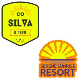 Branded Custom Die Cut 3M Vinyl Stickers 3"x3" from Logotech 802979