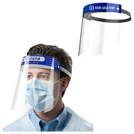 Customizable Plastic Face Shield With Anti-Fogging Coating and Logo PPE074
