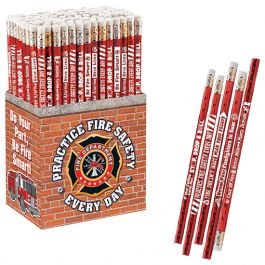 Fire Safety Tips Pencil Assortment Pack of 150 by Logotech 800271