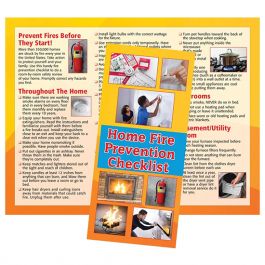 Home Fire Prevention Checklist Brochure 800365