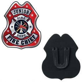 Junior Fire Chief Clip-On Junior Firefighter Badge by Logotech 800234