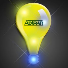 Customizable Light Bulb Blinky Pins from Logotech 156072