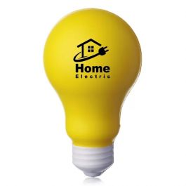 Custom Light Bulb Shaped Stress Balls by Logotech 138471