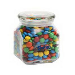M&ms Plain In Med Glass Jar 130237