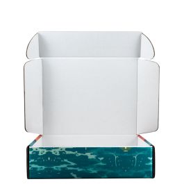 Branded Mailing Box, B-Flute 11 Inch X 9 Inch X 3 Inch - White - D ...