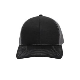 Outdoor Cap Structured Trucker With Solid Mesh Back Hat 148289