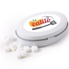 Customized Oval Mint Tin by Logotech 128954
