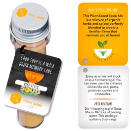 Customizable Plant Based Soup Mix Mailable PowerPak from Logotech 803124