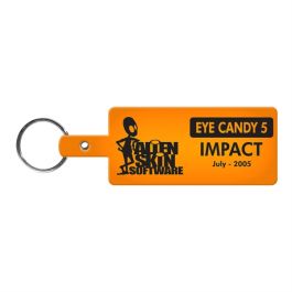 Bulk Rectangle Shape Flexible Key Tag by Logotech 125593