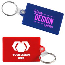 Custom Rectangle Soft Keychains from Logotech 113210