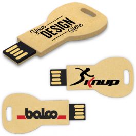 Personalized Recycled Paper USB Key Flash Drive by Logotech FDPA447