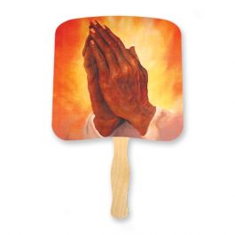 Wholesale Religious Fan - Praying Hands Full Color from Logotech 133036