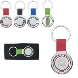 Wholesale Round Spinning Key Chain from Logotech 116421