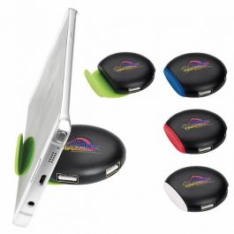 Round USB Hub Phone Stand 137034