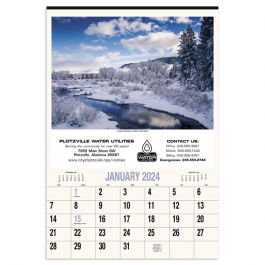 Scenic America Executive-White Ad Calendar 135563
