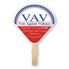 Customized Shell Shape Hand Fan Sandwich Style by Logotech 132953